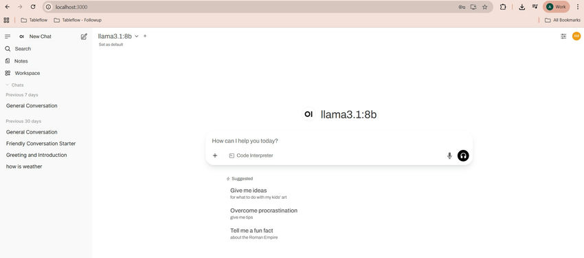 Setup Ollama with Open WebUI With Docker in Local Windows